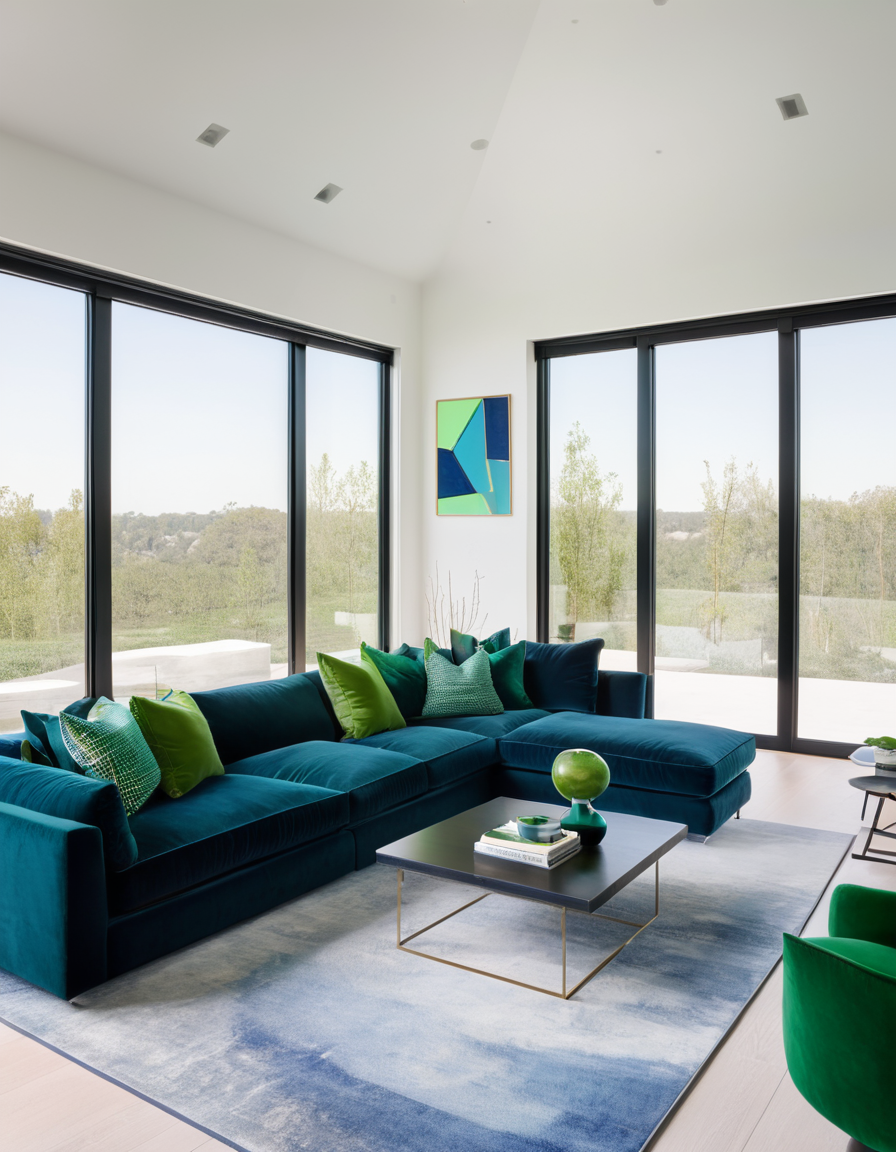 43 Inspiring Blue And Green Living Room Ideas For A Stylish And Modern ...