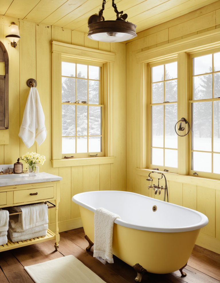 51 Yellow Bathroom Ideas To Brighten And Transform Your Space