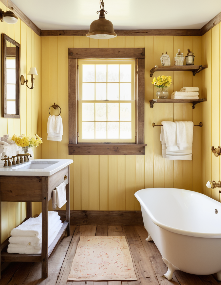 51 Yellow Bathroom Ideas To Brighten And Transform Your Space