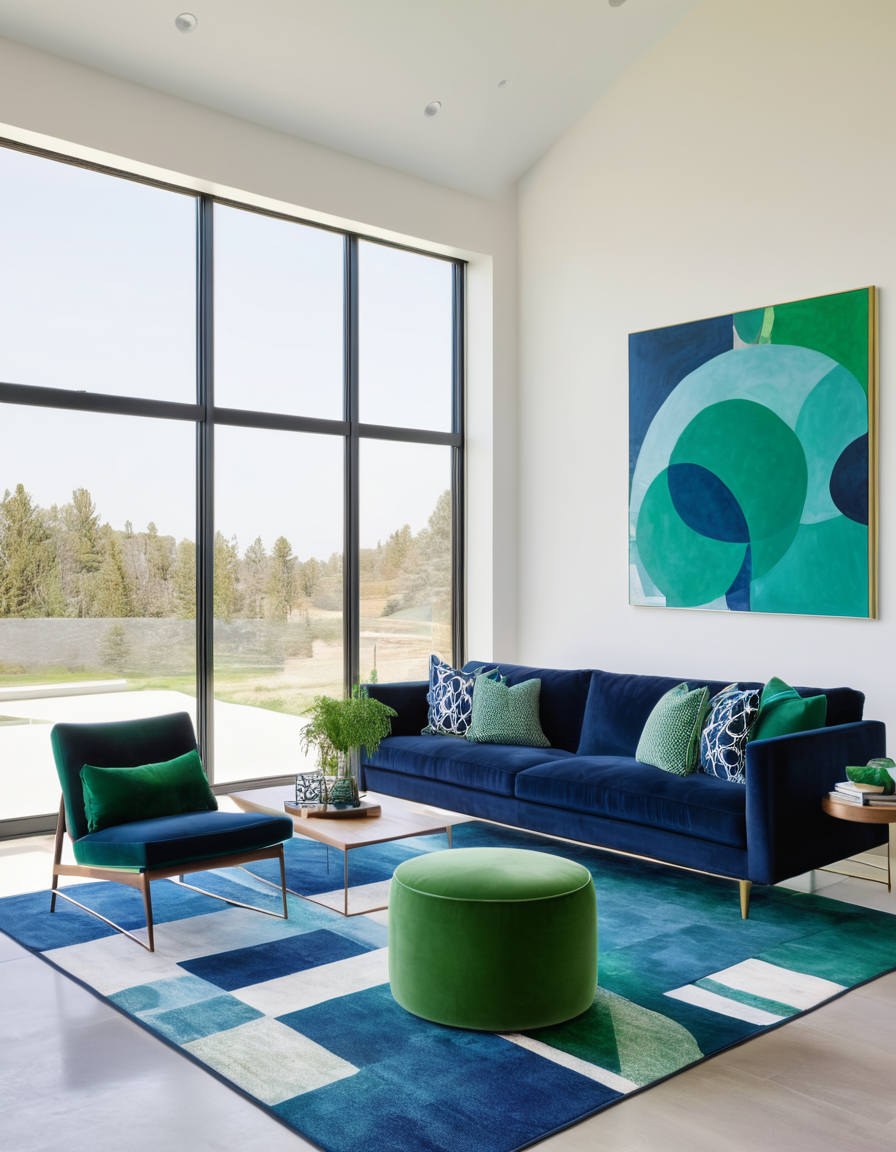 43 Inspiring Blue And Green Living Room Ideas For A Stylish And Modern ...