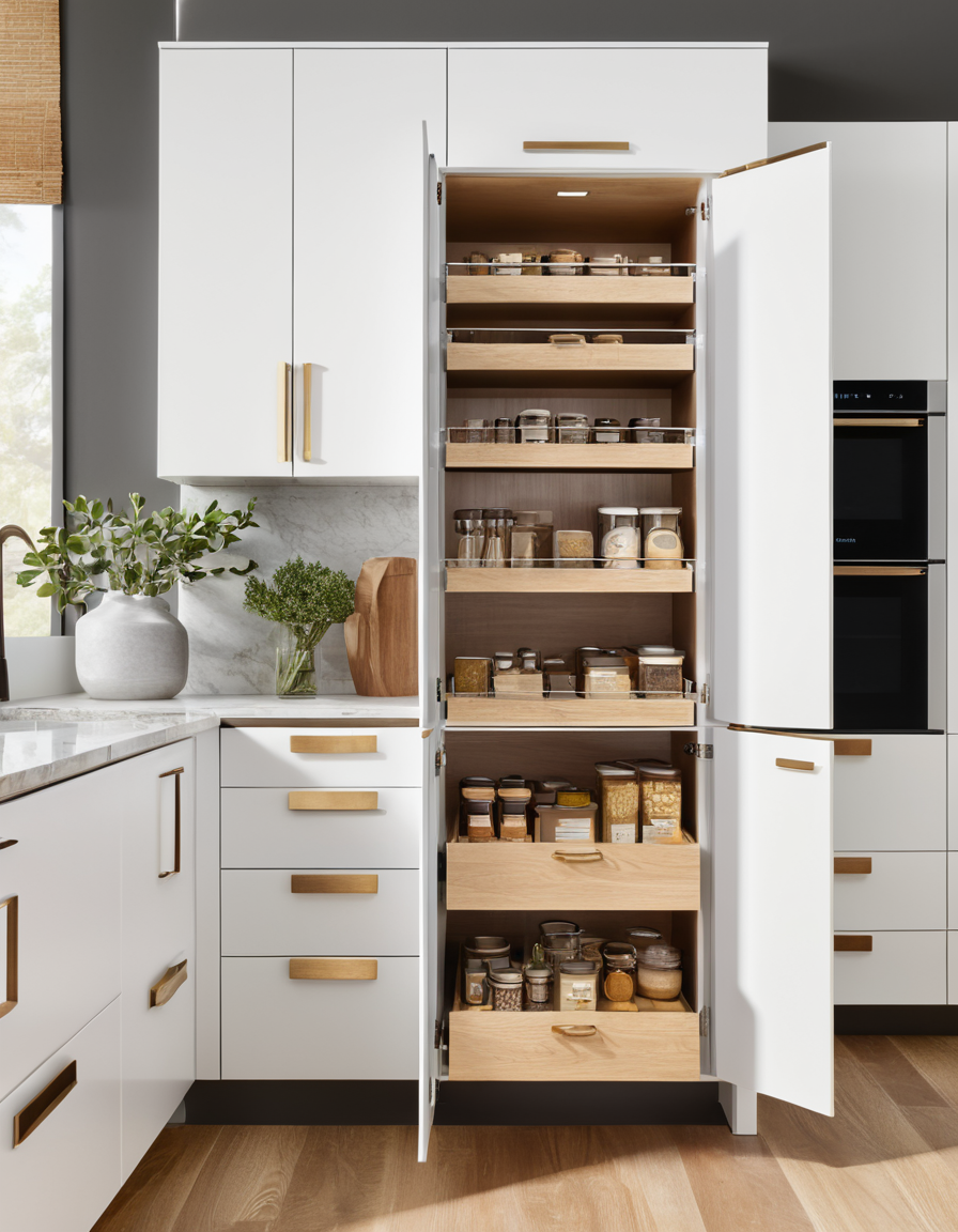 45 Brilliant Pantry Cabinet Ideas To Maximize Kitchen Storage And Style