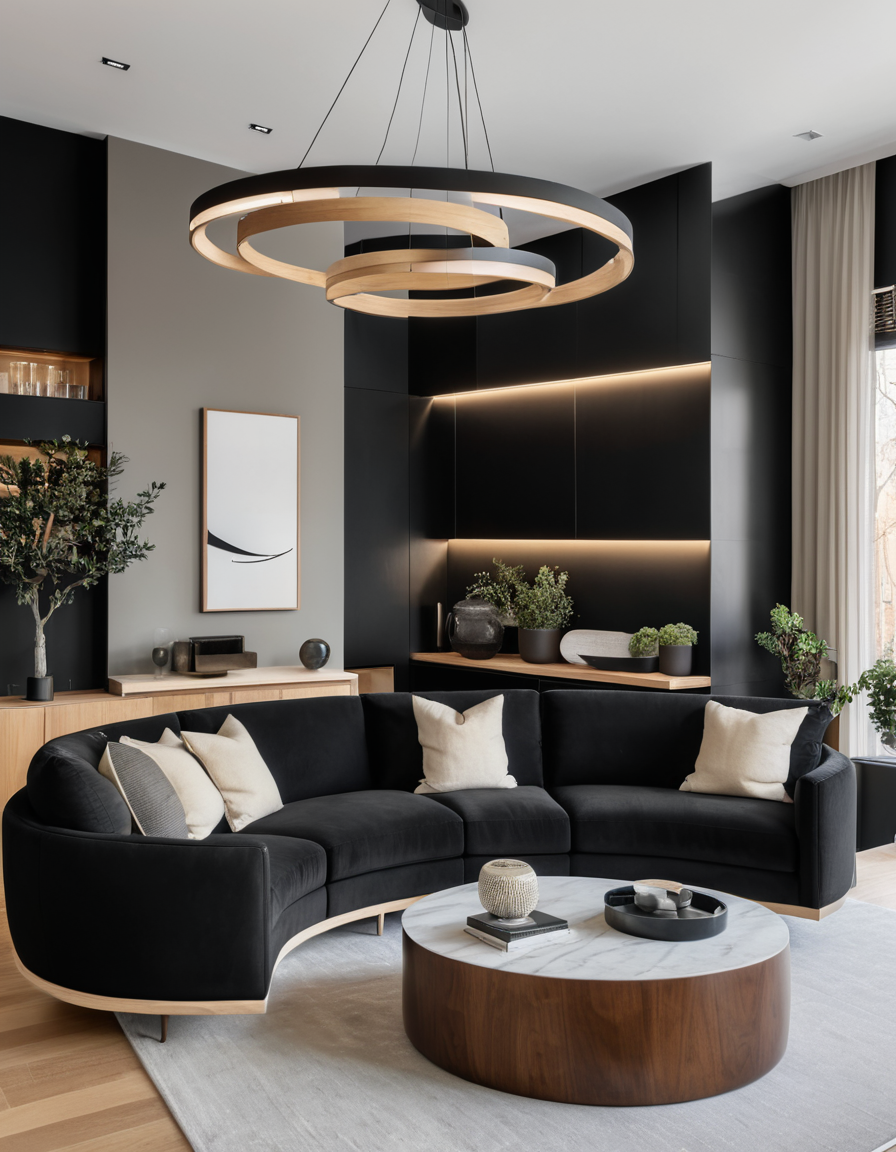 50 Black Living Room Ideas For A Bold And Sophisticated Space