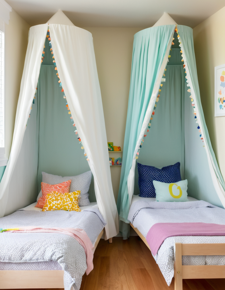 50 Creative Shared Bedroom Ideas For Kids: Space-Saving And Stylish Designs