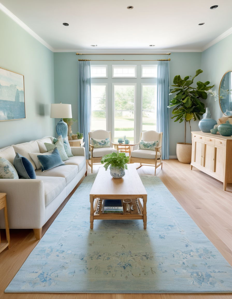 43 Inspiring Blue And Green Living Room Ideas For A Stylish And Modern ...