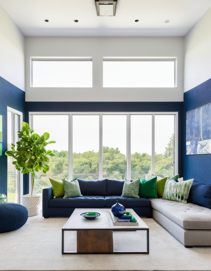 43 Inspiring Blue And Green Living Room Ideas For A Stylish And Modern ...