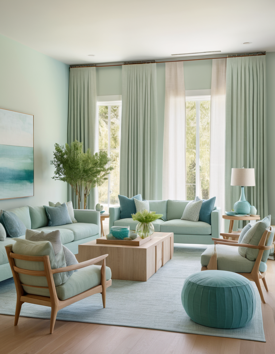 43 Inspiring Blue And Green Living Room Ideas For A Stylish And Modern ...