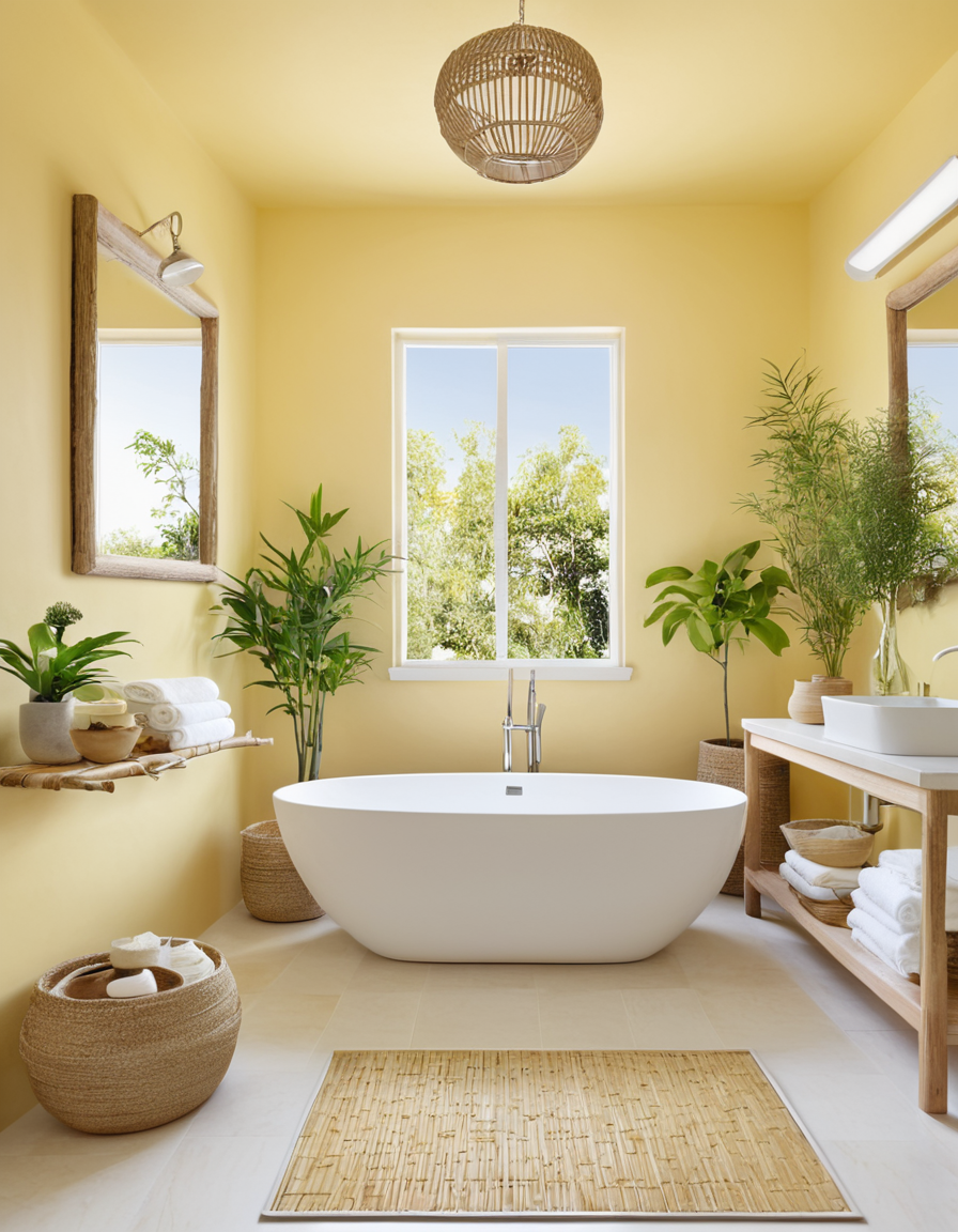 51 Yellow Bathroom Ideas To Brighten And Transform Your Space