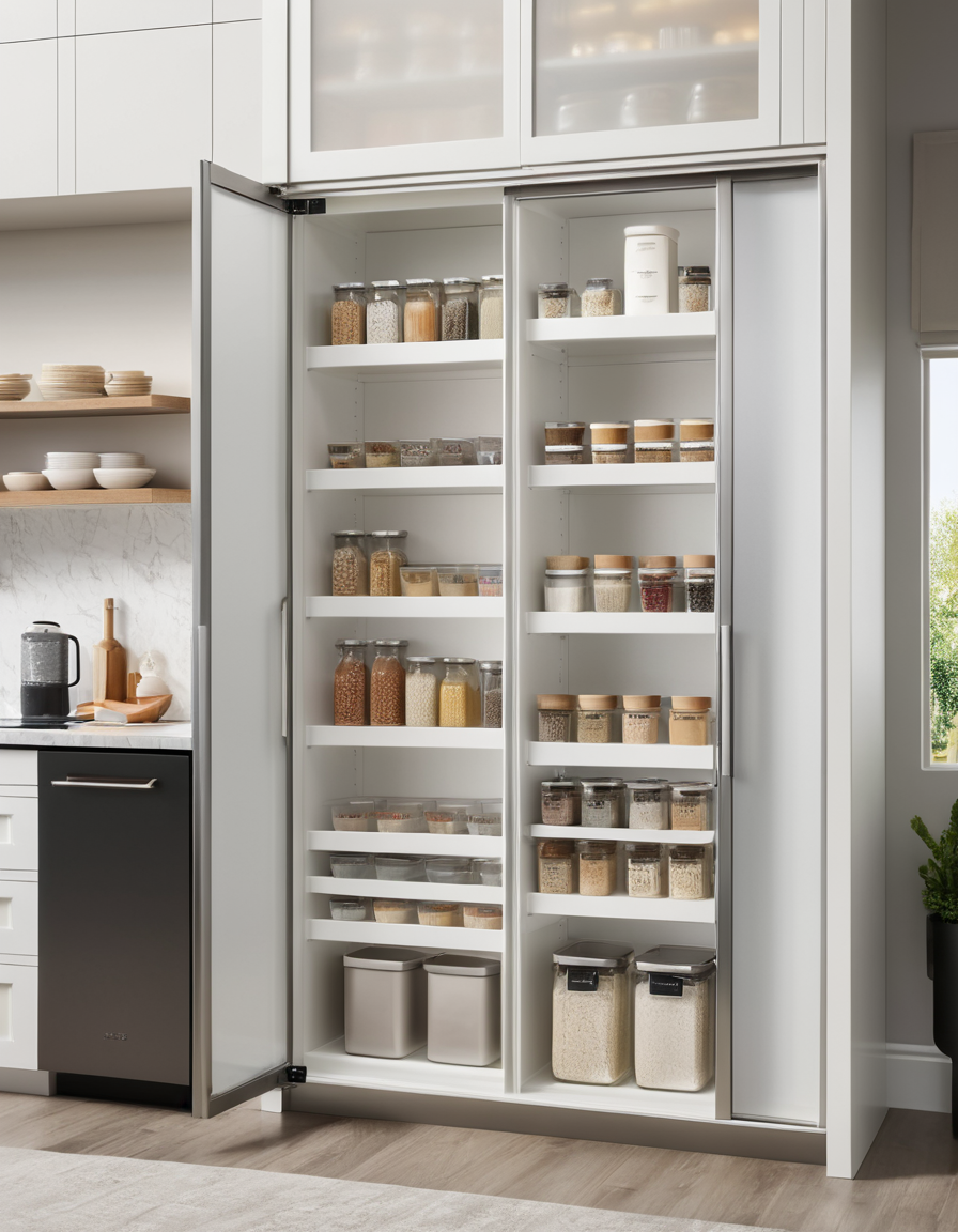 45 Brilliant Pantry Cabinet Ideas To Maximize Kitchen Storage And Style