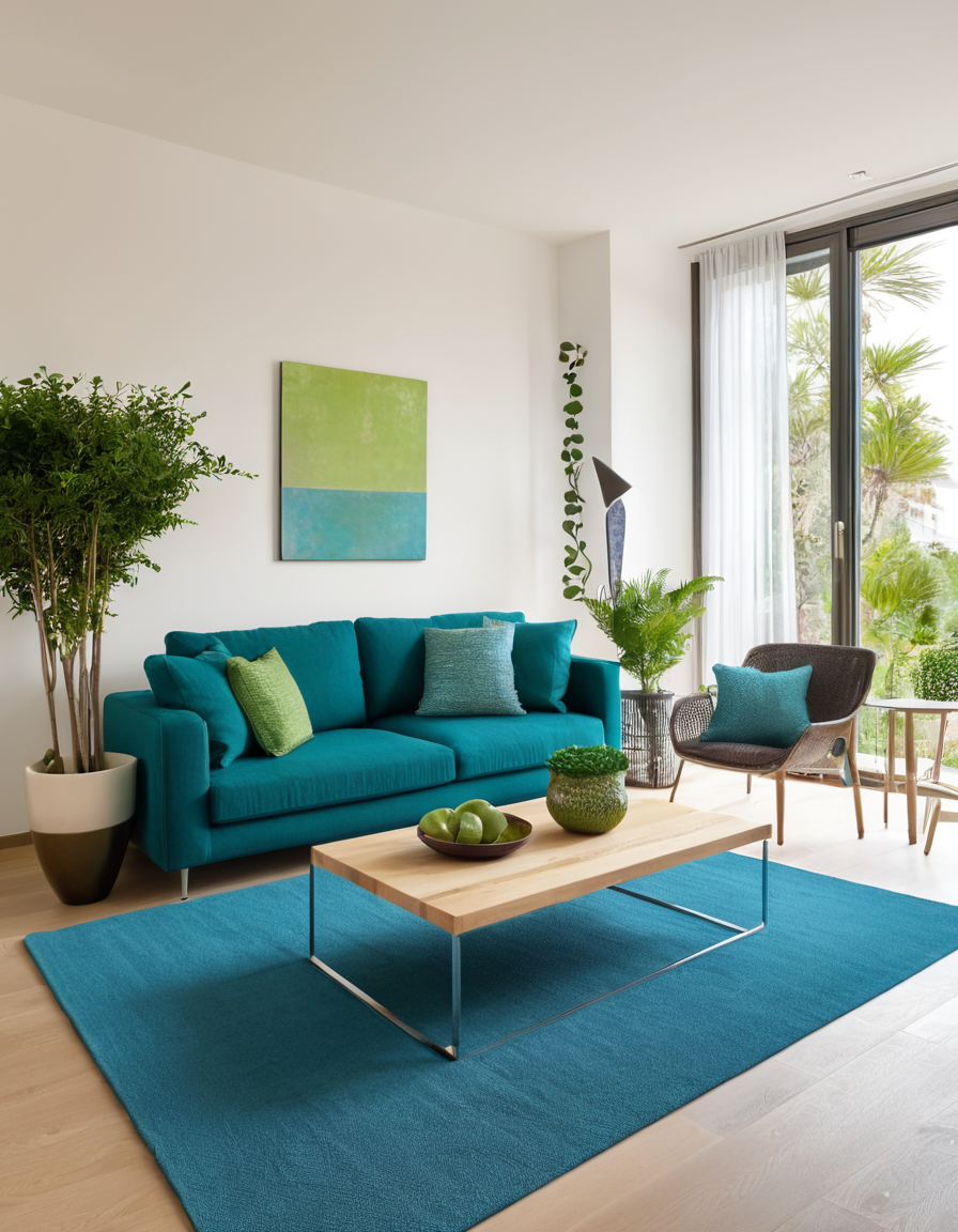 43 Inspiring Blue And Green Living Room Ideas For A Stylish And Modern ...