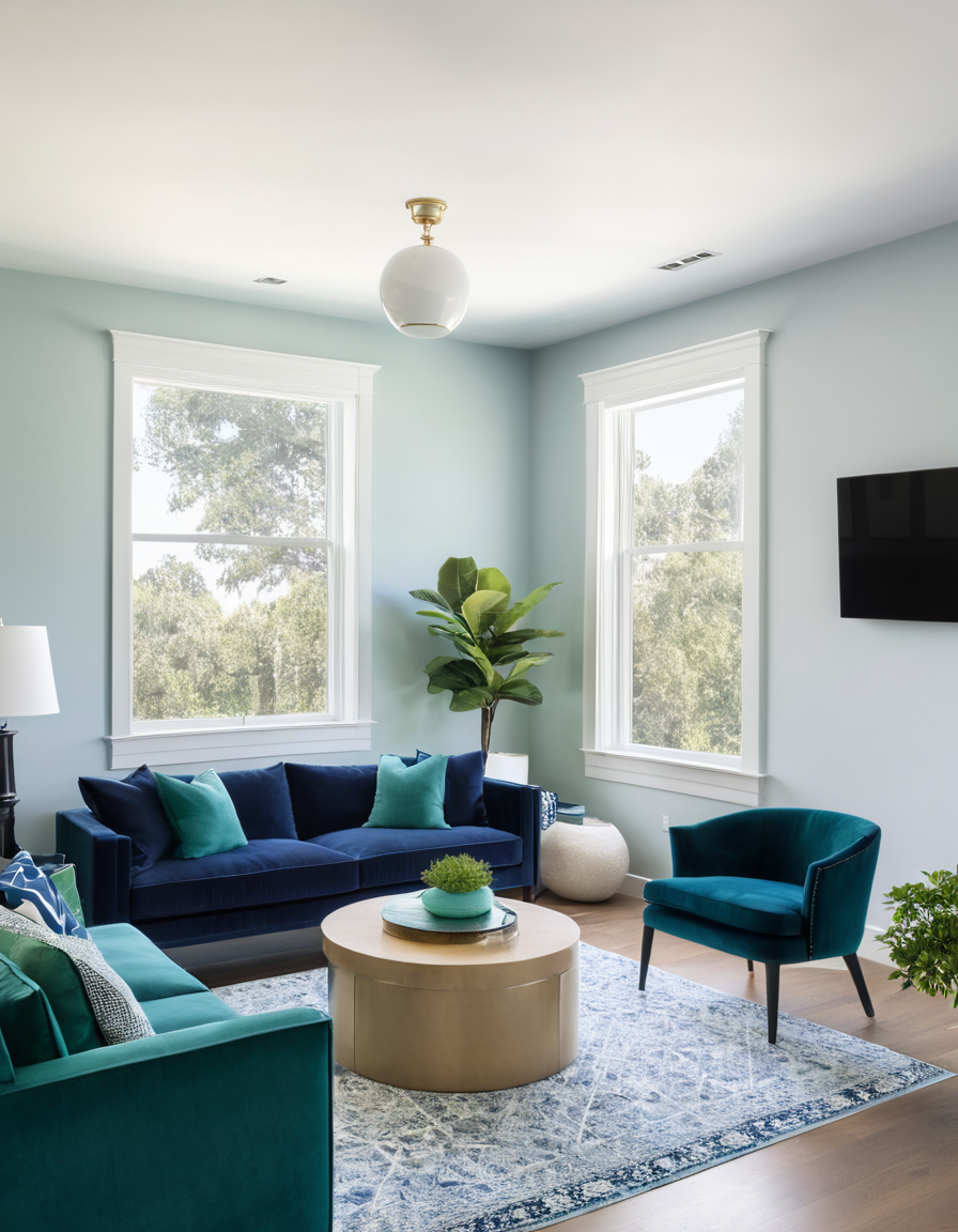 43 Inspiring Blue And Green Living Room Ideas For A Stylish And Modern ...