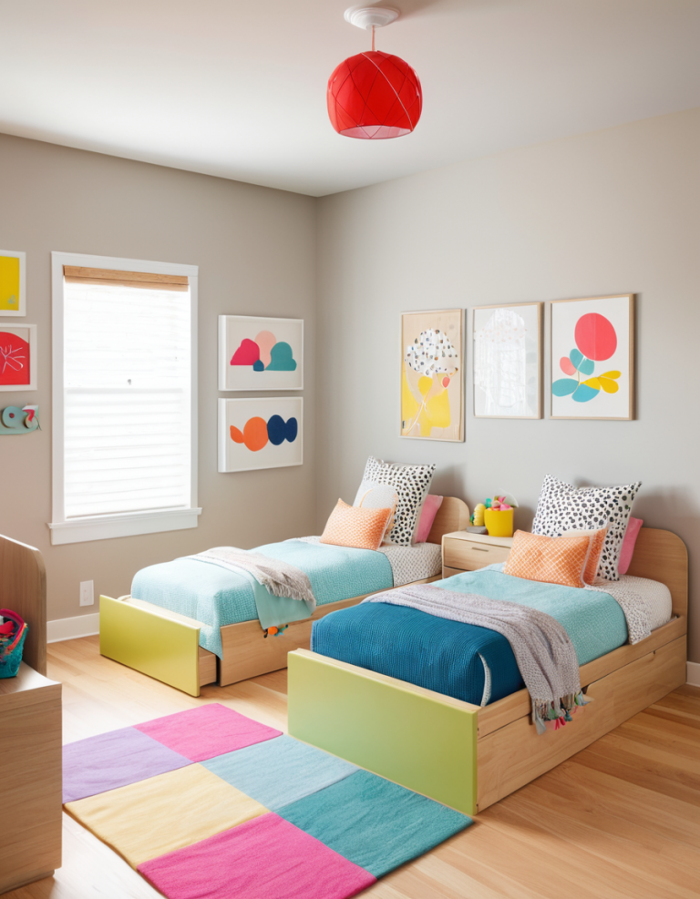 50 Creative Shared Bedroom Ideas For Kids: Space-Saving And Stylish Designs