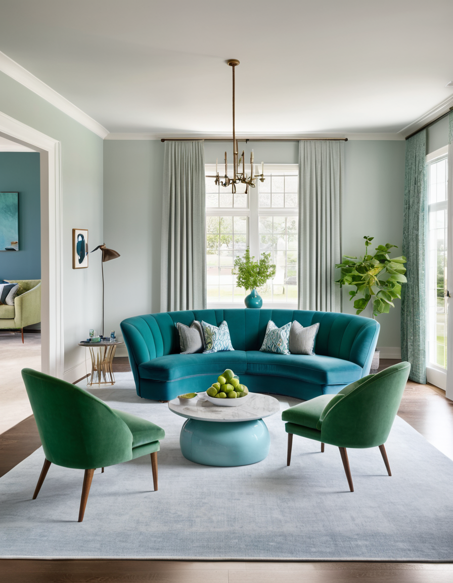 43 Inspiring Blue And Green Living Room Ideas For A Stylish And Modern ...
