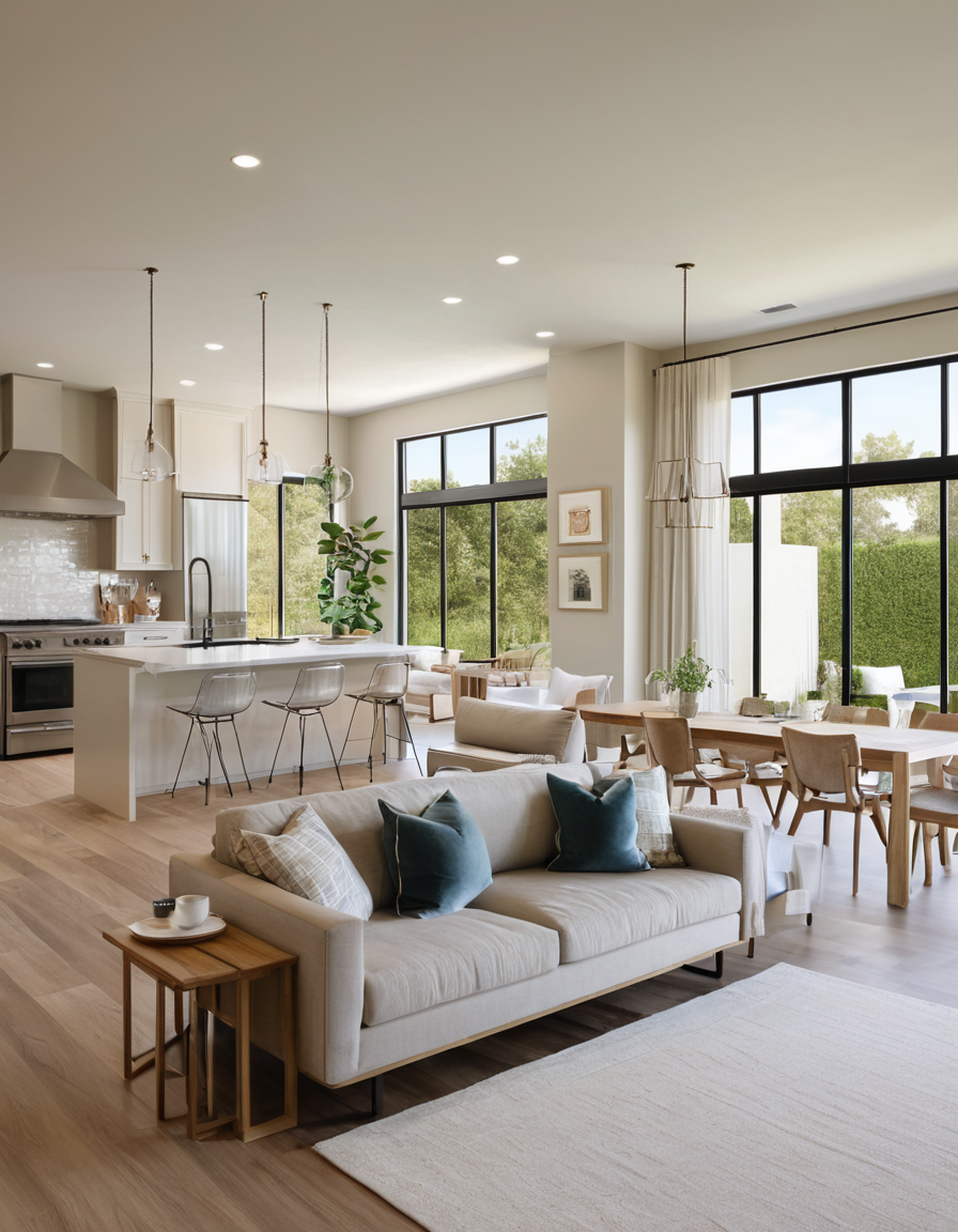 51 Open Kitchen Living Room Ideas For 2025: Top Trends To Transform ...