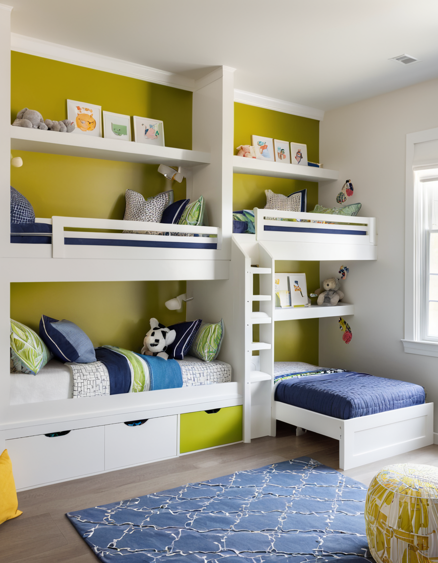 50 Creative Shared Bedroom Ideas For Kids: Space-Saving And Stylish Designs