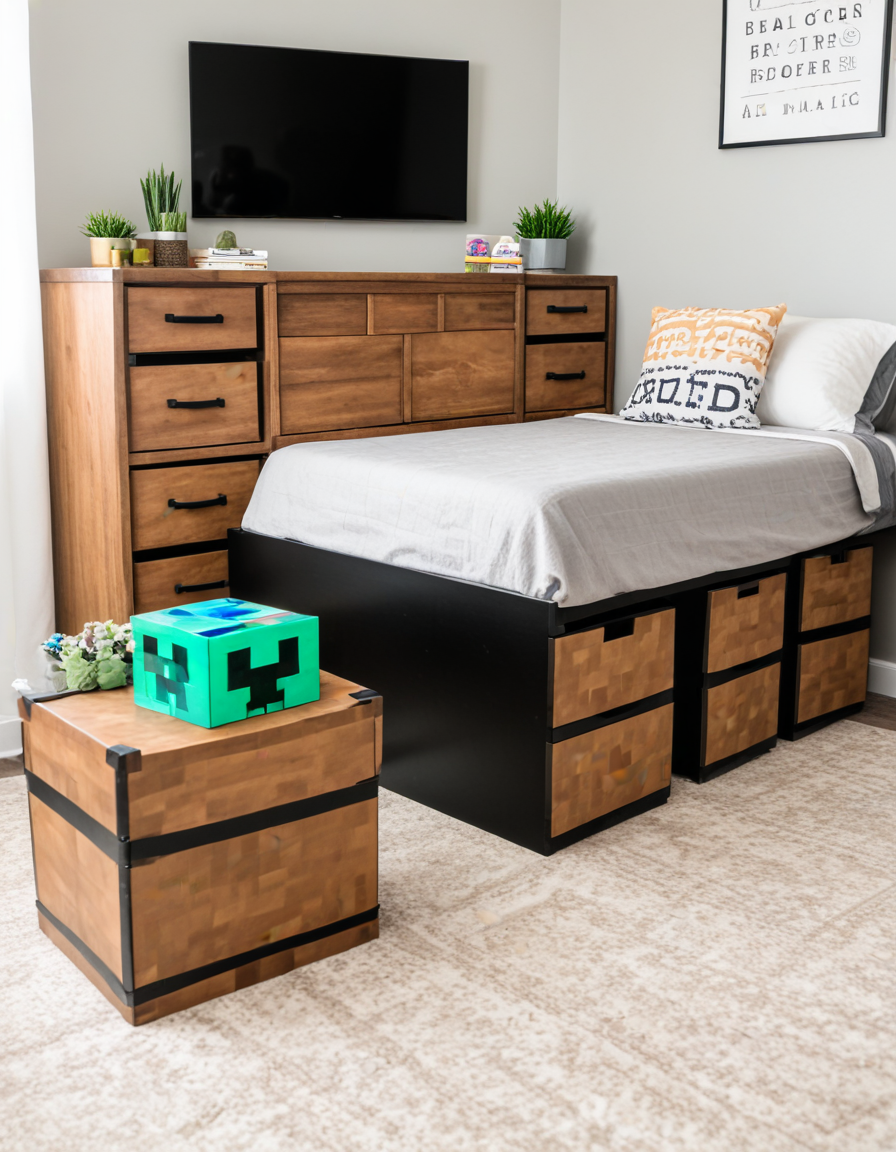 53 Minecraft Bedroom Ideas: Transform Your Room Into A Pixelated Adventure