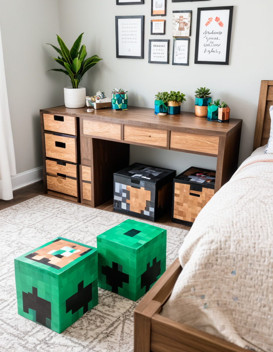 53 Minecraft Bedroom Ideas: Transform Your Room Into A Pixelated Adventure