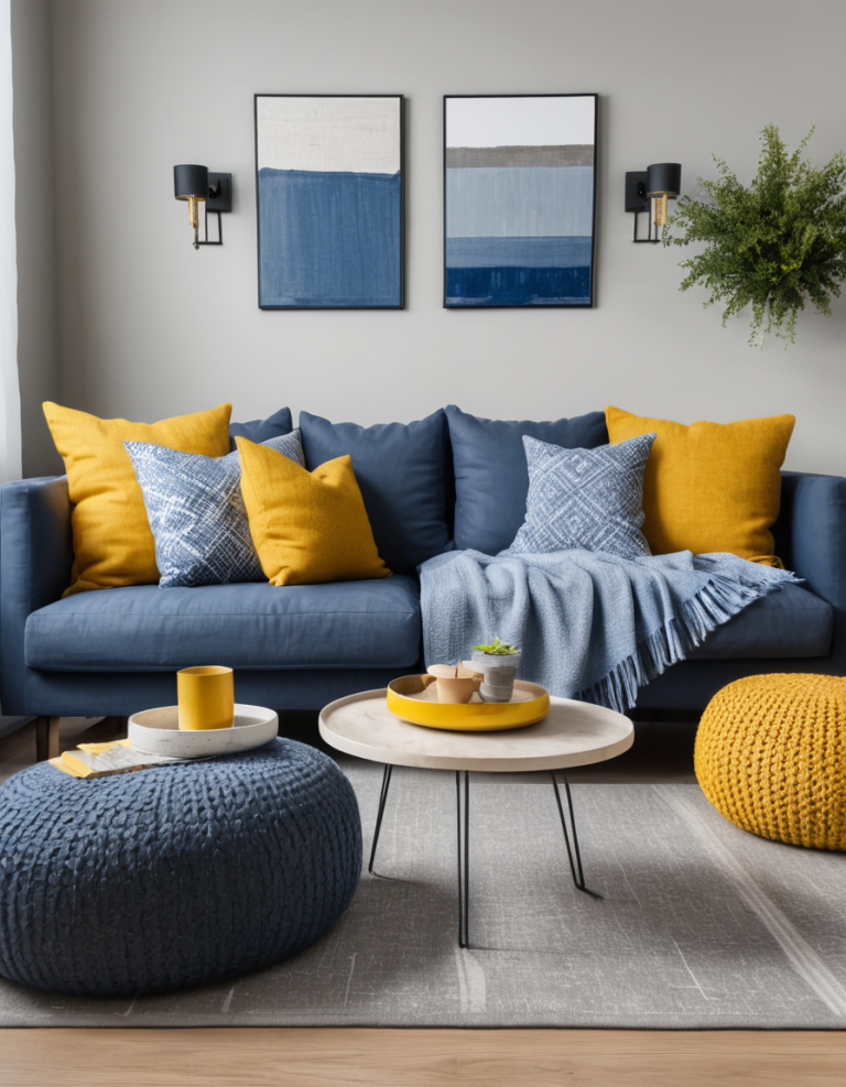 43 Gray And Blue Living Room Ideas To Elevate Your Home's Style