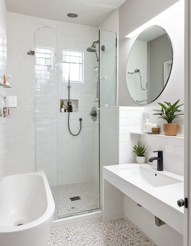42 Half Wall Shower Ideas For A Stylish And Functional Bathroom Design