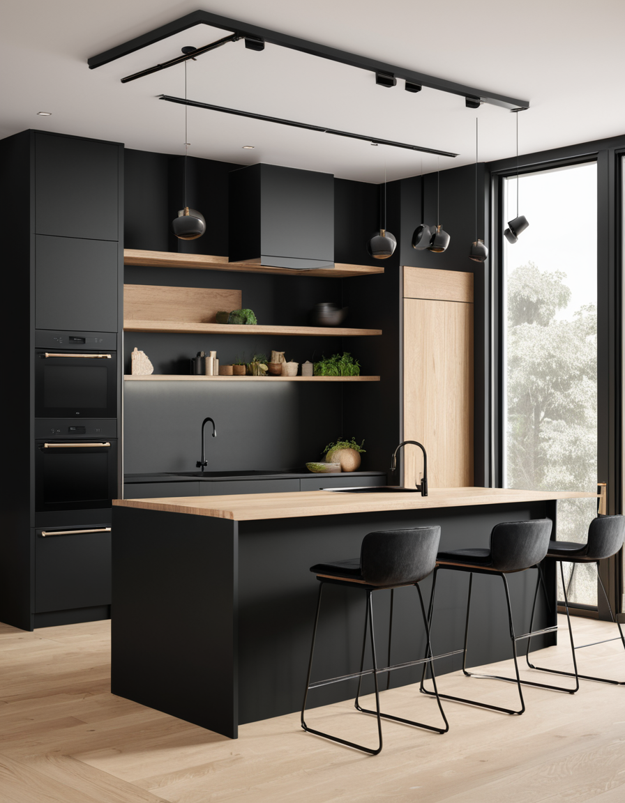 48 Black Kitchen Ideas To Inspire A Modern And Elegant Culinary Space