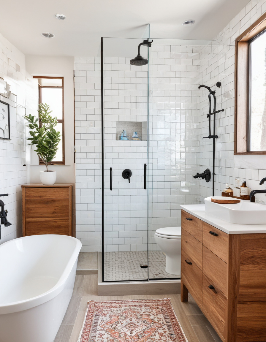 42 Half Wall Shower Ideas For A Stylish And Functional Bathroom Design