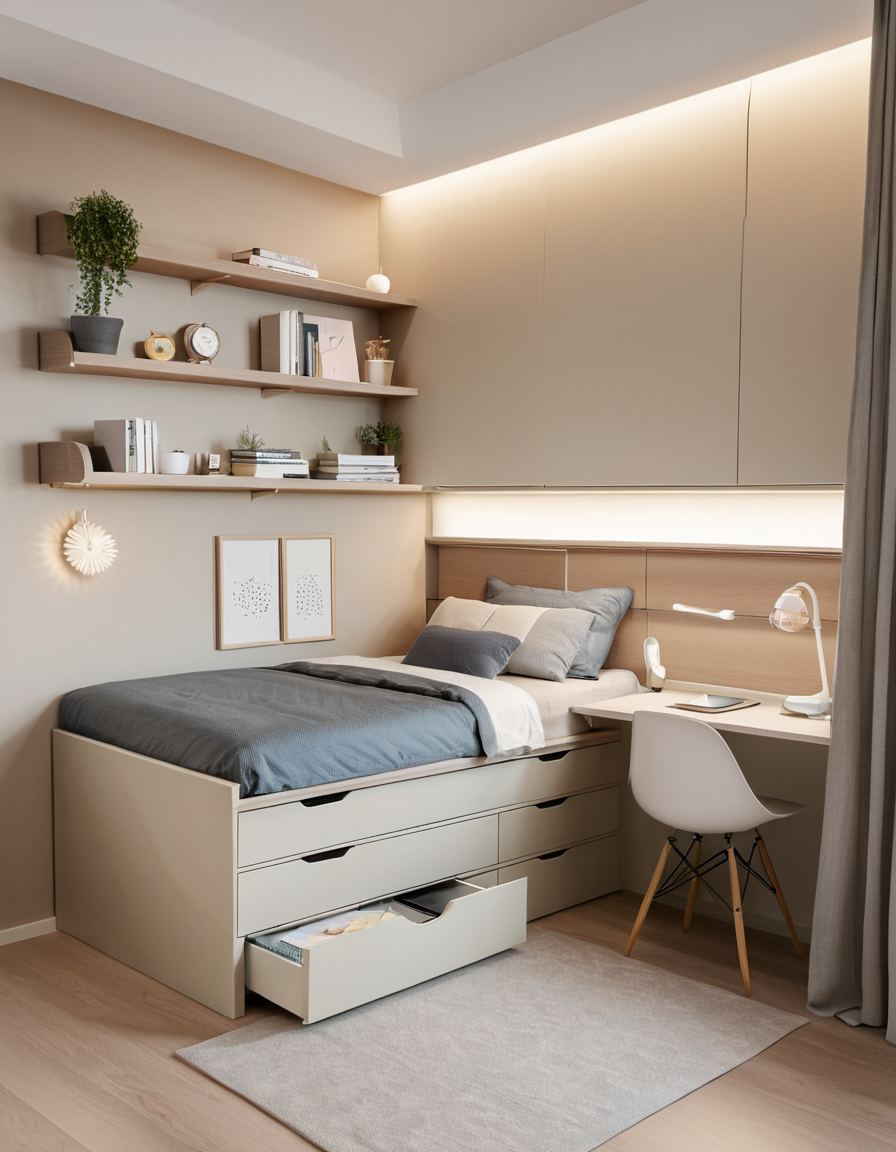 48 Tiny Bedroom Ideas to Maximize Space and Style