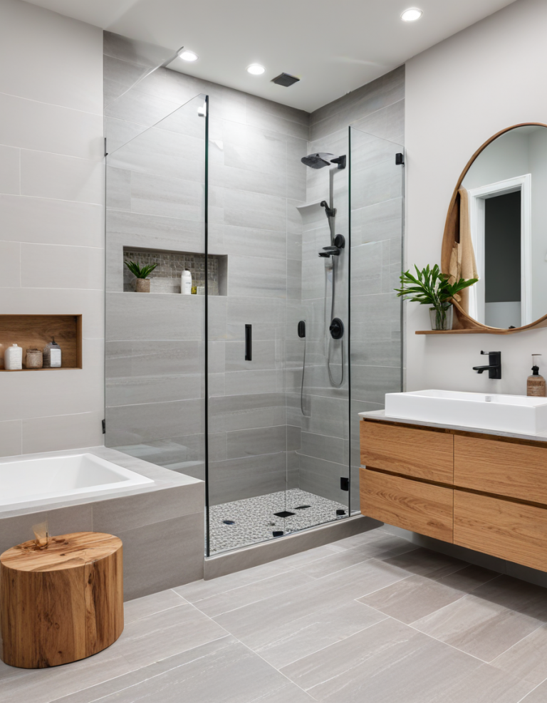 42 Half Wall Shower Ideas For A Stylish And Functional Bathroom Design