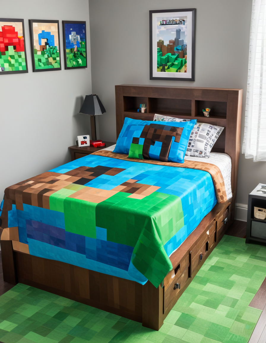 53 Minecraft Bedroom Ideas: Transform Your Room Into A Pixelated Adventure