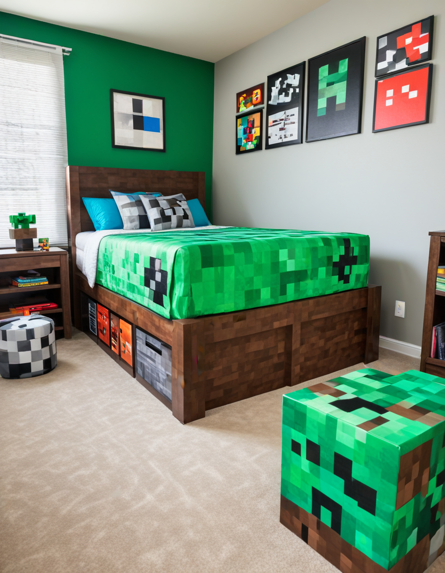 53 Minecraft Bedroom Ideas: Transform Your Room Into A Pixelated Adventure