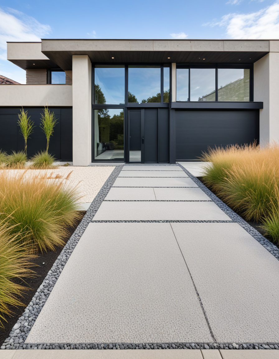 57 Modern Driveway Ideas To Elevate Your Home’s Curb Appeal