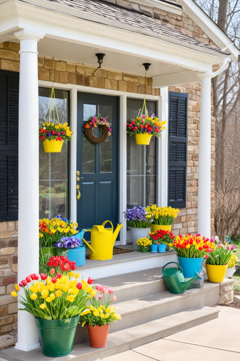 48 Stunning Spring Porch Decorating Ideas To Refresh Your Outdoor Space