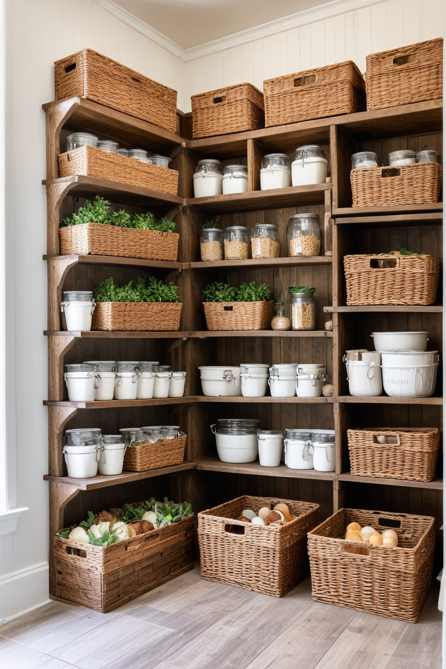 46 Farmhouse Pantry Ideas To Inspire Your Perfect Rustic Storage Space