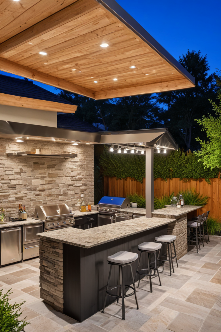 49 Outdoor BBQ Area With Roof Ideas To Elevate Your Backyard Space