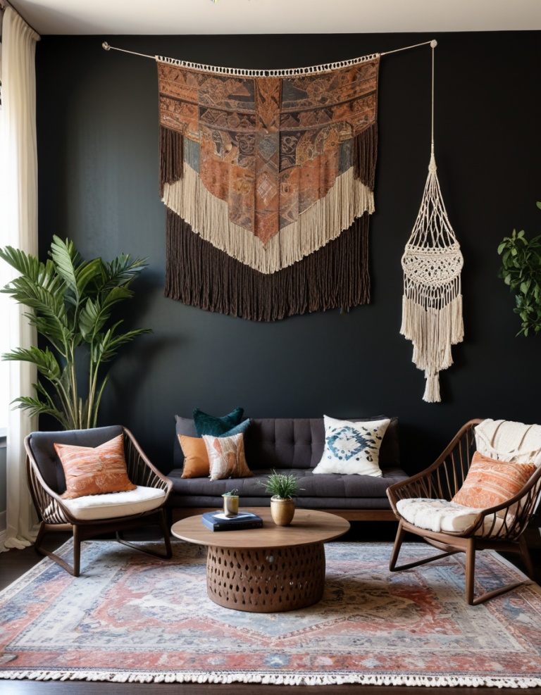 51 Dark Boho Living Room Ideas To Create A Stunning And Cozy Atmosphere