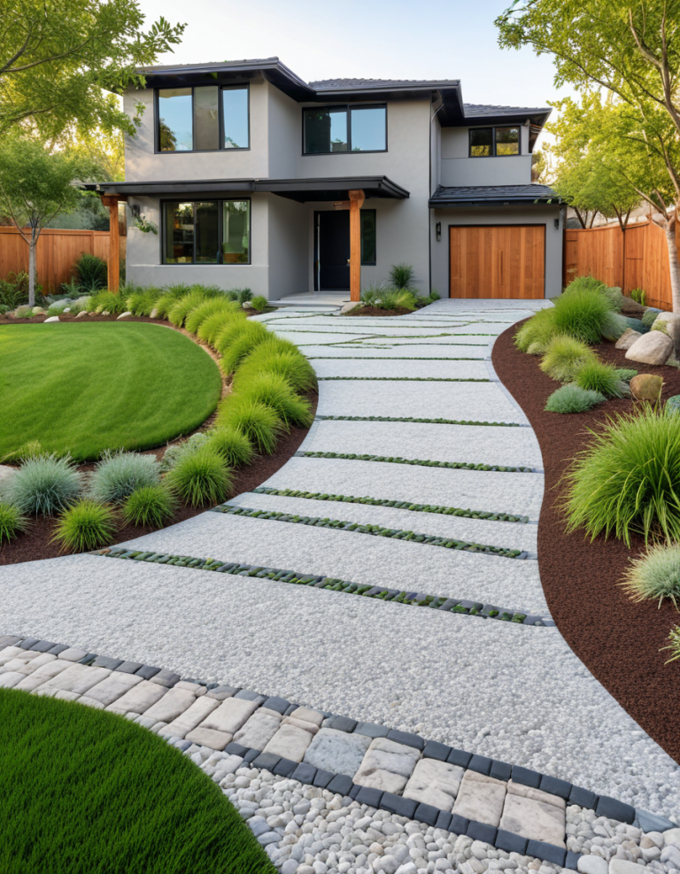 57 Modern Driveway Ideas To Elevate Your Home’s Curb Appeal