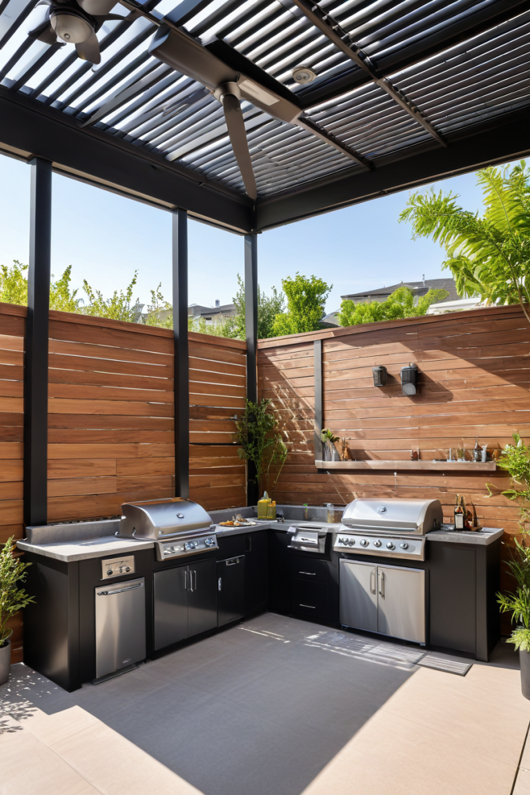 49 Outdoor BBQ Area With Roof Ideas To Elevate Your Backyard Space