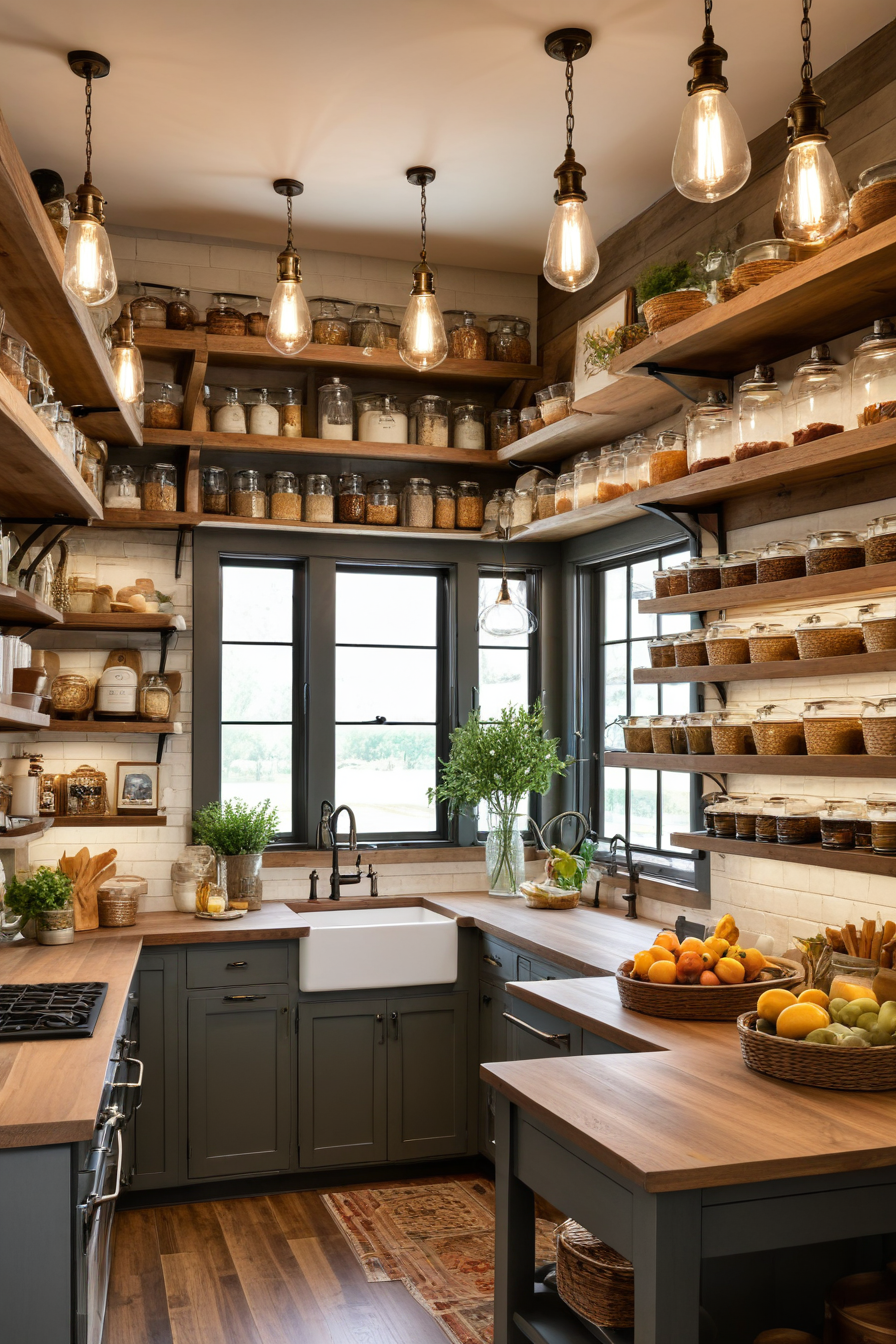 46 Farmhouse Pantry Ideas To Inspire Your Perfect Rustic Storage Space