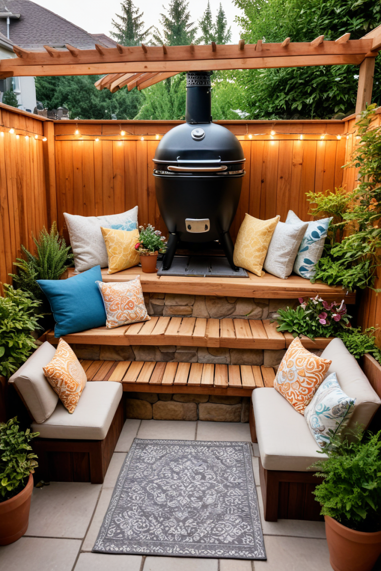 49 Outdoor BBQ Area With Roof Ideas To Elevate Your Backyard Space
