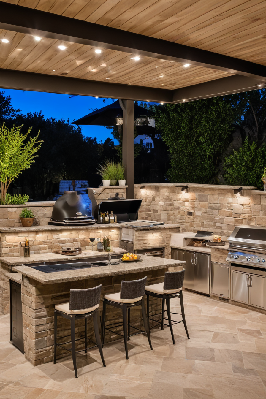 49 Outdoor BBQ Area With Roof Ideas To Elevate Your Backyard Space