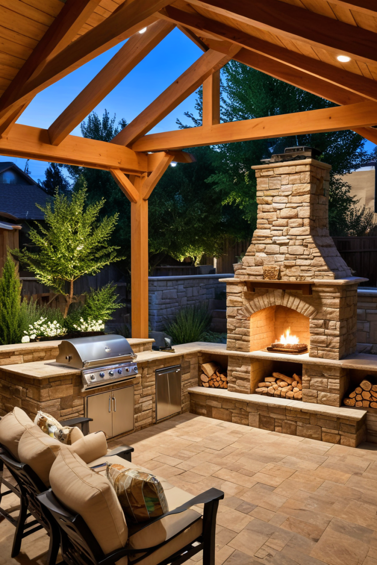 49 Outdoor BBQ Area With Roof Ideas To Elevate Your Backyard Space