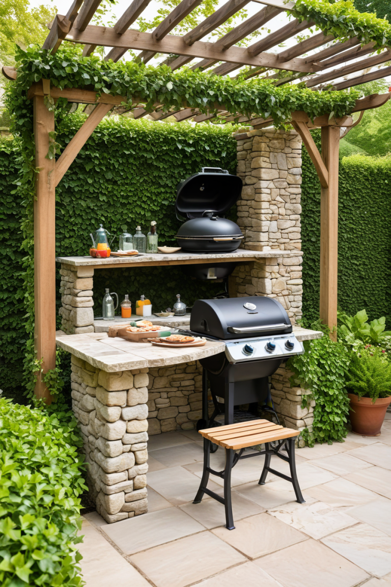 49 Outdoor BBQ Area With Roof Ideas To Elevate Your Backyard Space