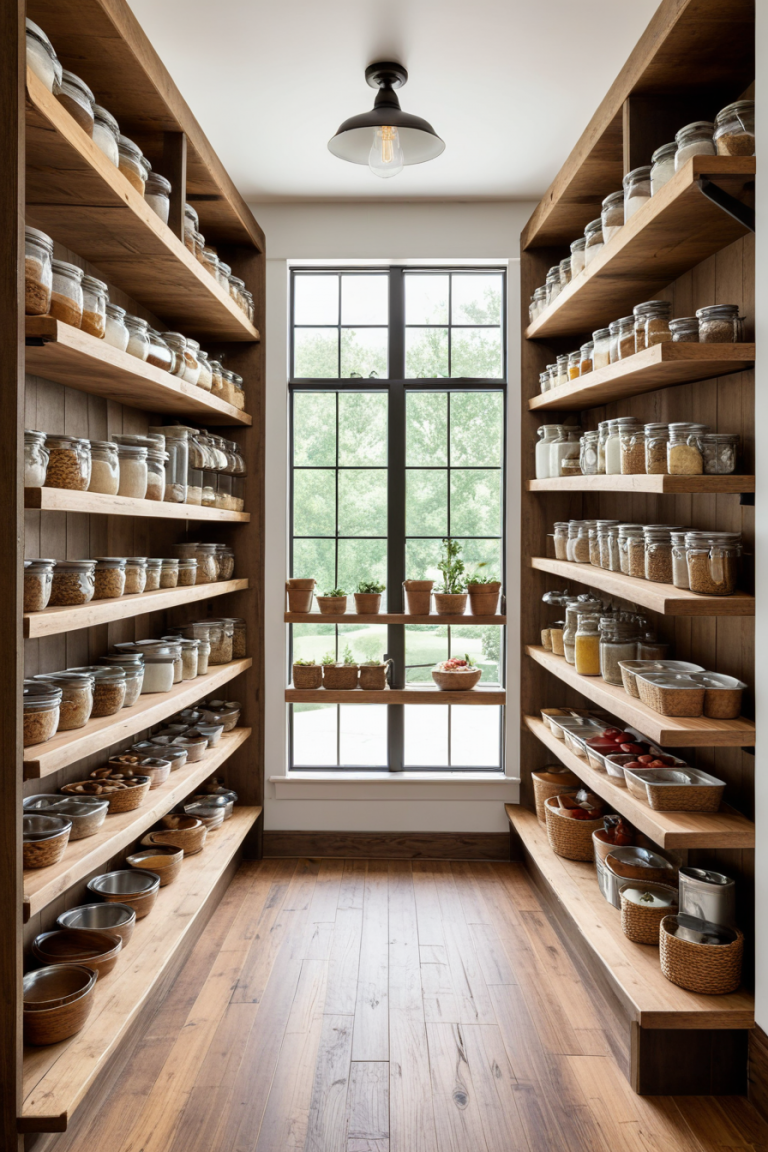 46 Farmhouse Pantry Ideas To Inspire Your Perfect Rustic Storage Space