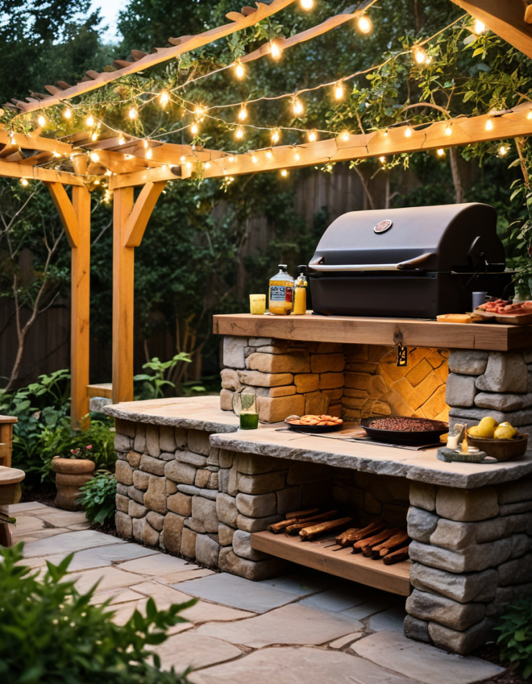 52 Outdoor BBQ Area In Garden Ideas To Elevate Your Backyard Experience
