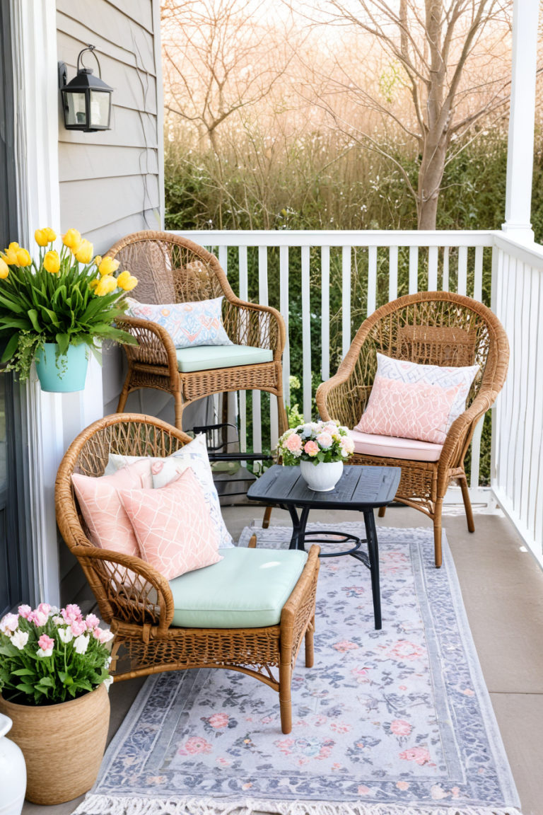 48 Stunning Spring Porch Decorating Ideas To Refresh Your Outdoor Space