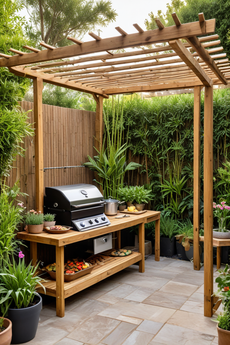 49 Outdoor BBQ Area With Roof Ideas To Elevate Your Backyard Space