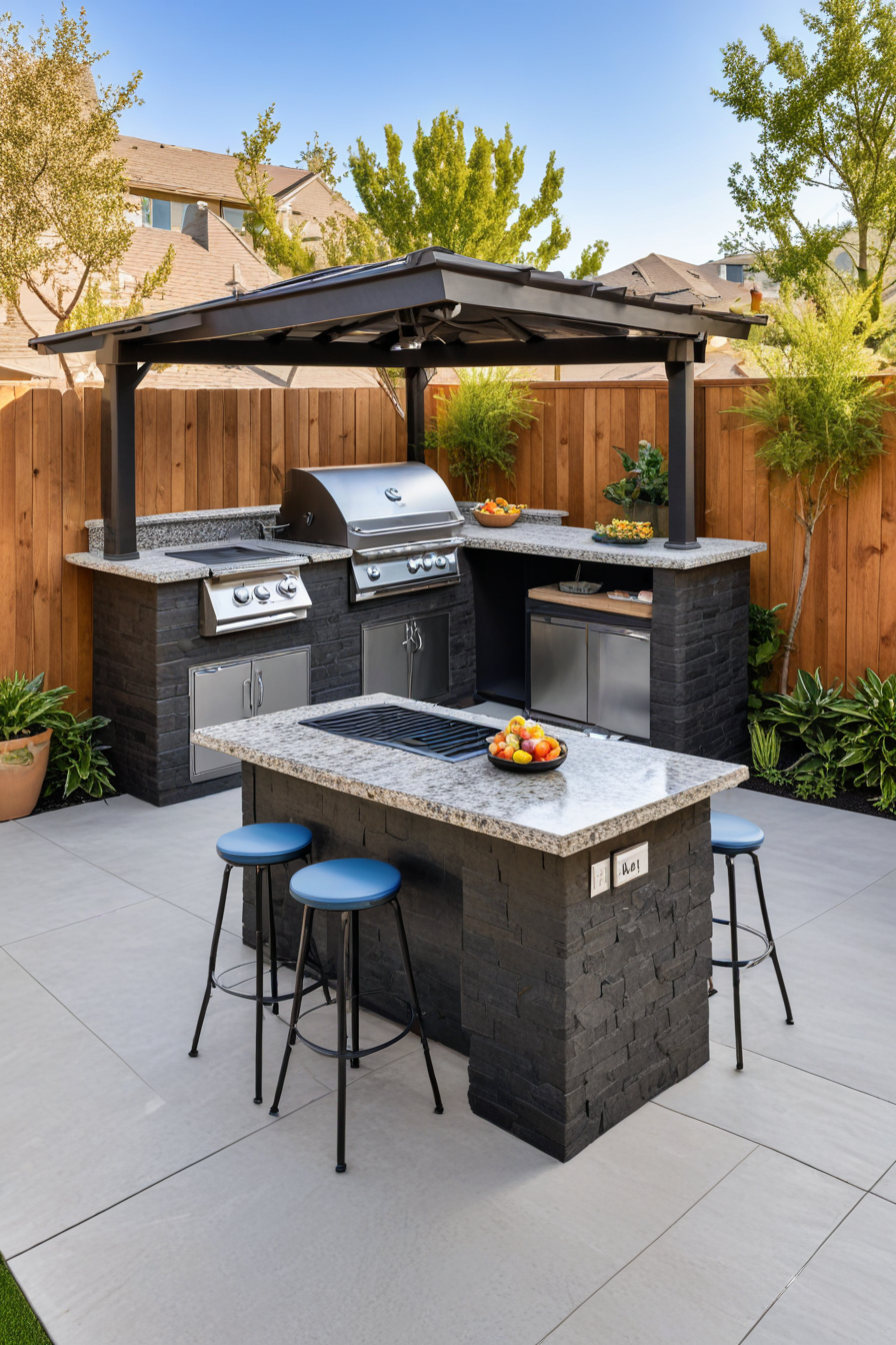 49 Outdoor BBQ Area With Roof Ideas To Elevate Your Backyard Space