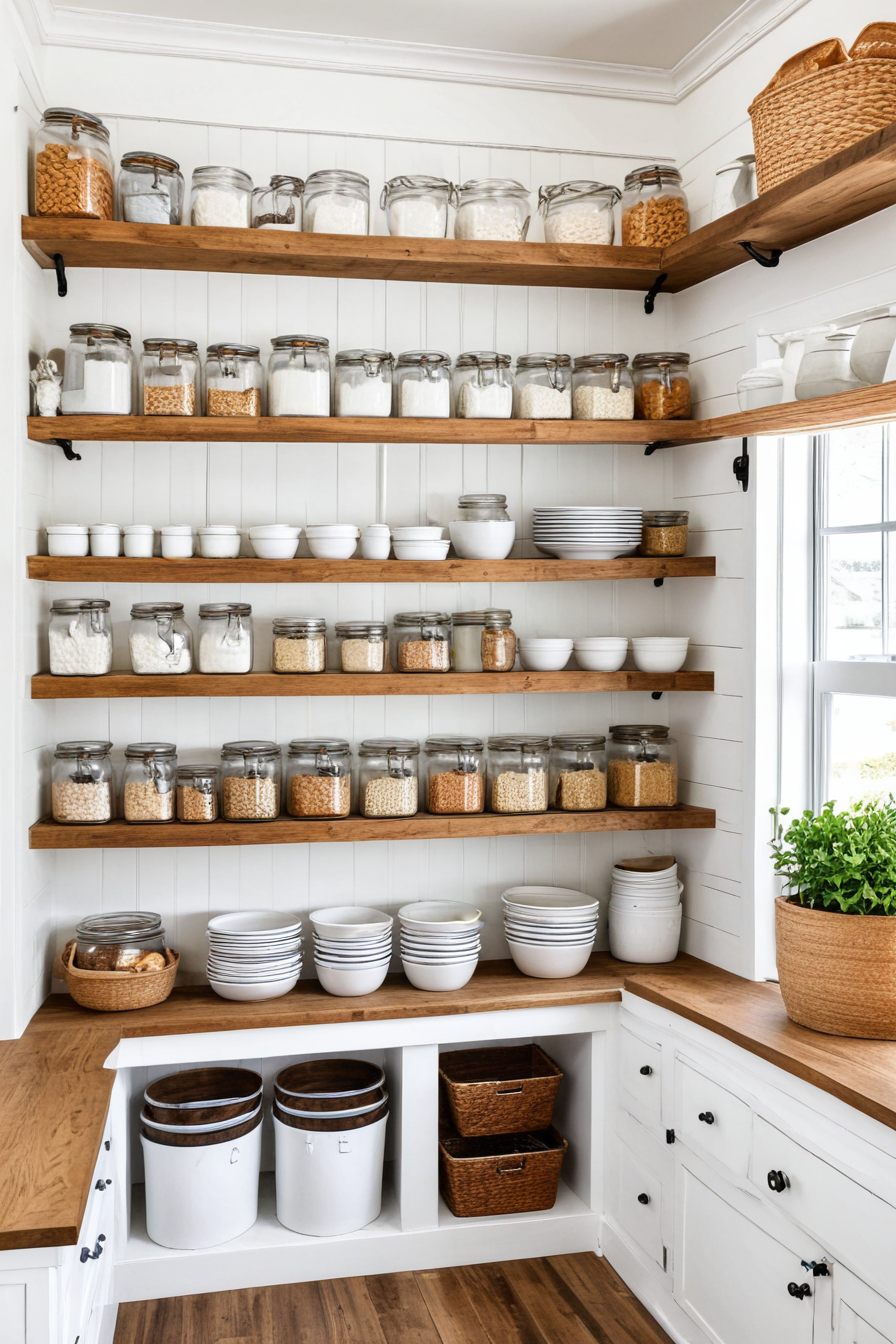 46 Farmhouse Pantry Ideas To Inspire Your Perfect Rustic Storage Space