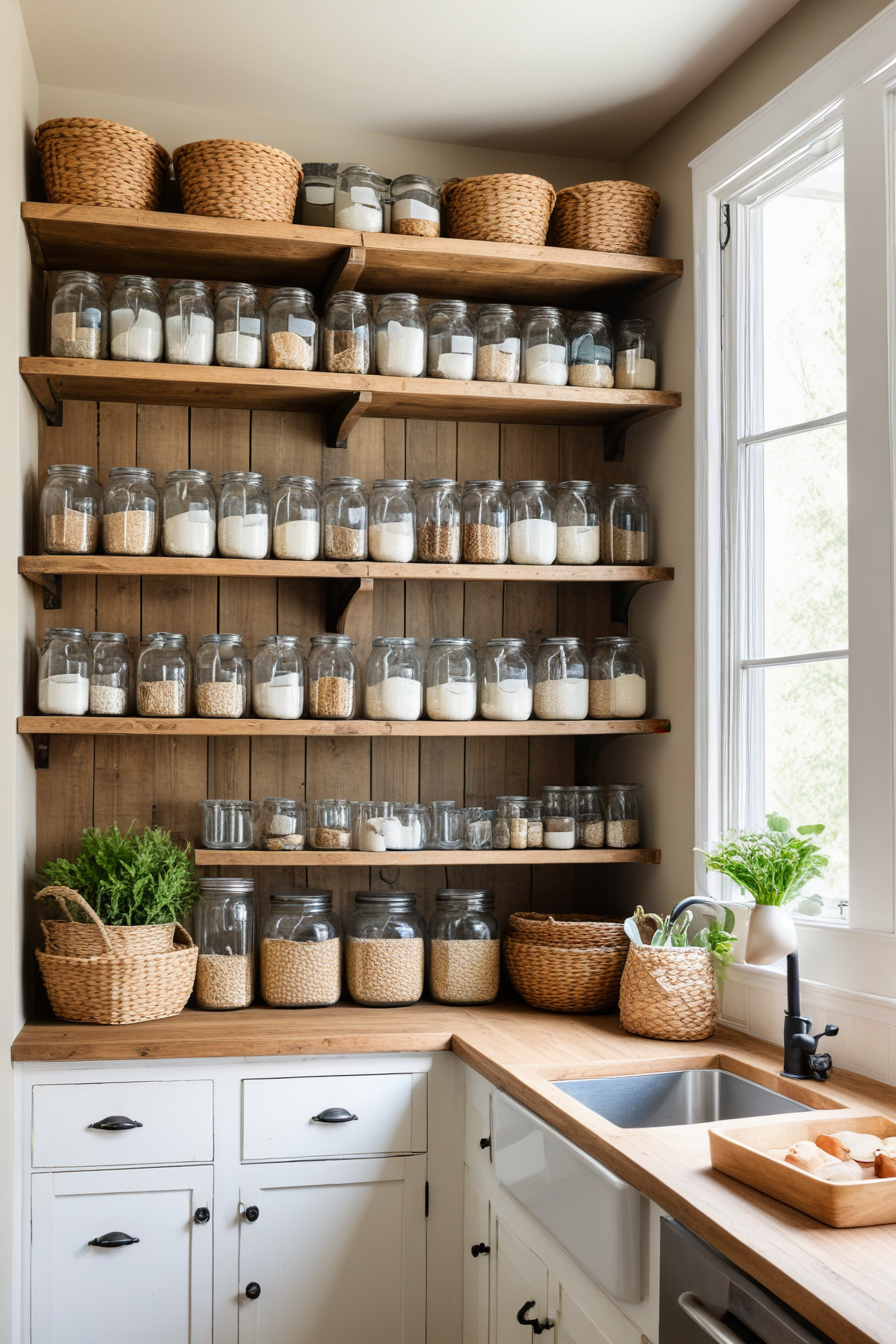 46 Farmhouse Pantry Ideas To Inspire Your Perfect Rustic Storage Space