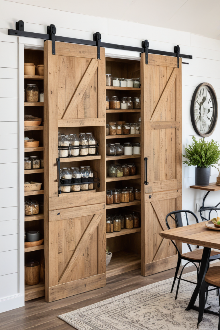 46 Farmhouse Pantry Ideas To Inspire Your Perfect Rustic Storage Space