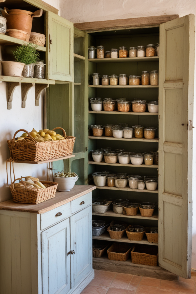 46 Farmhouse Pantry Ideas To Inspire Your Perfect Rustic Storage Space