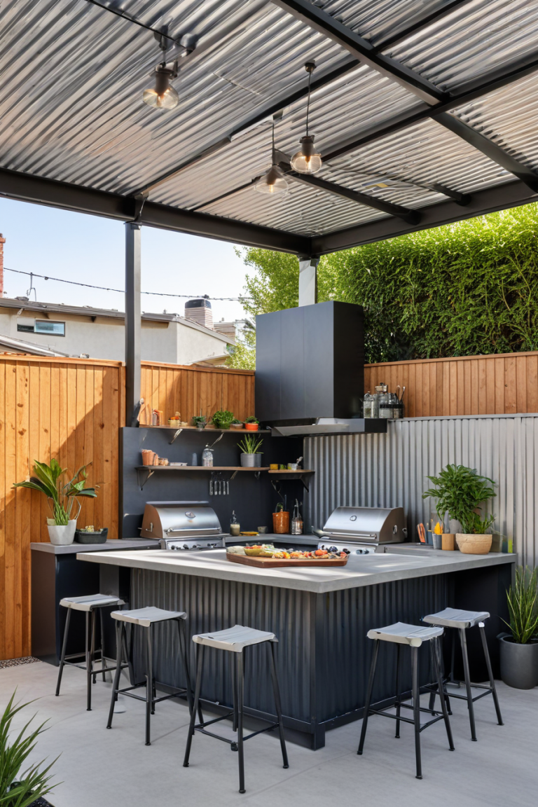 49 Outdoor BBQ Area With Roof Ideas To Elevate Your Backyard Space